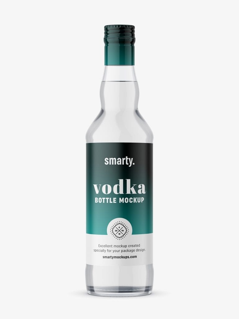 Vodka bottle mockup - Smarty Mockups