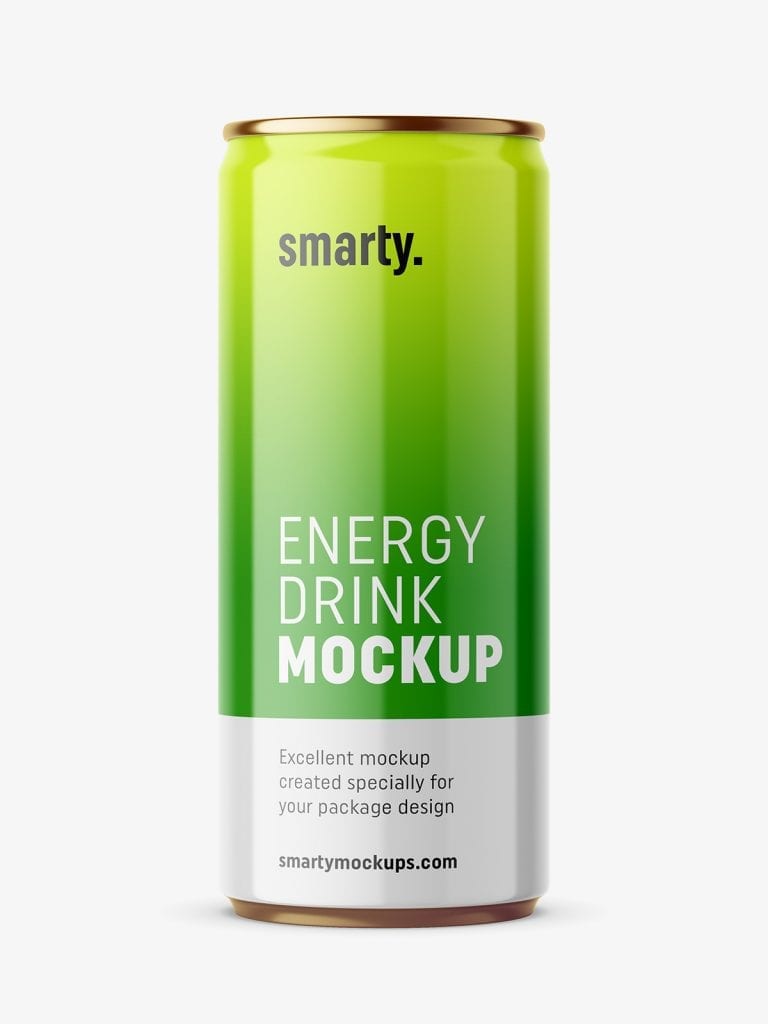 Energy drink mockup - Smarty Mockups
