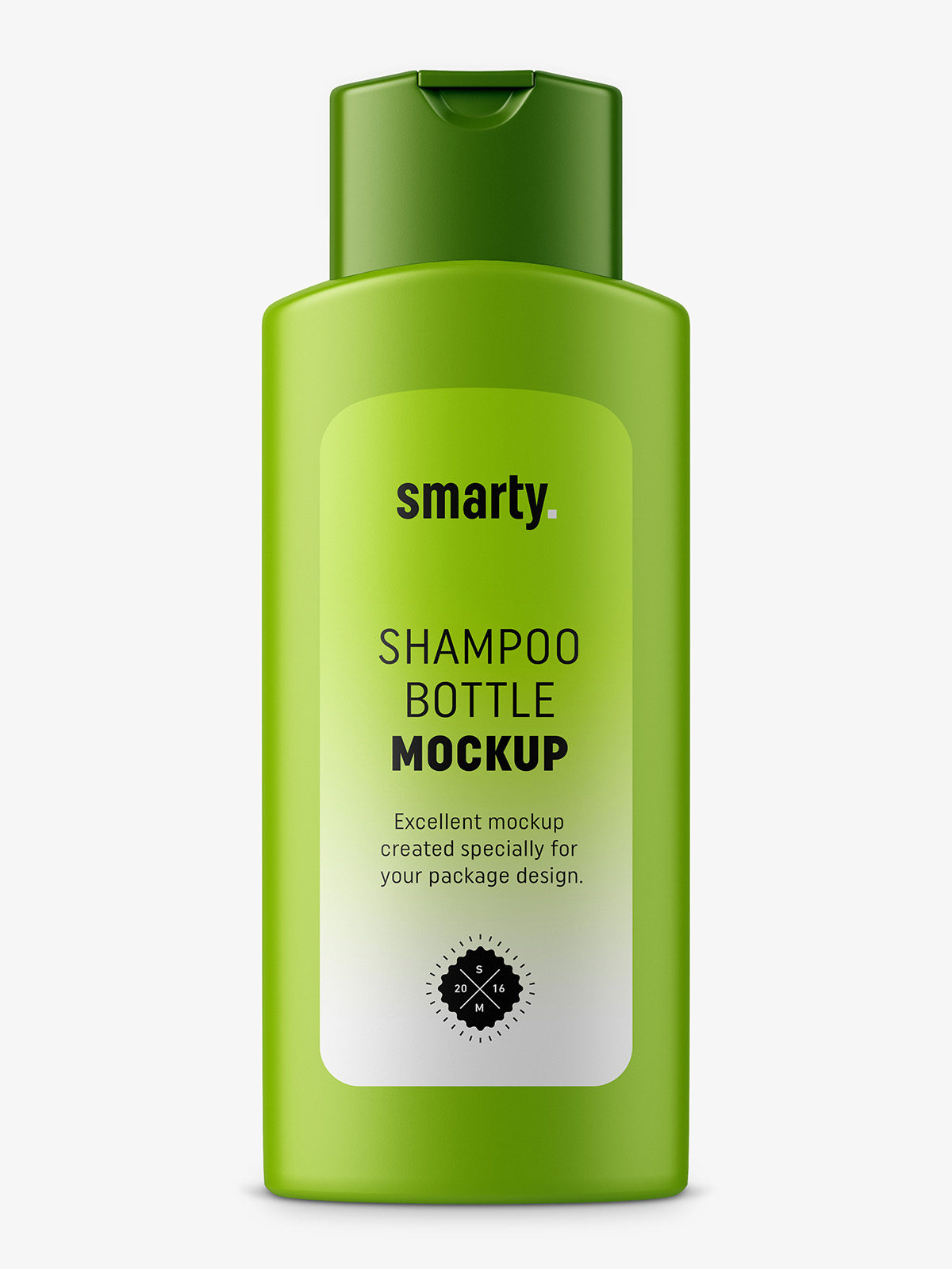 Shampoo bottle with snap-on cap - Smarty Mockups