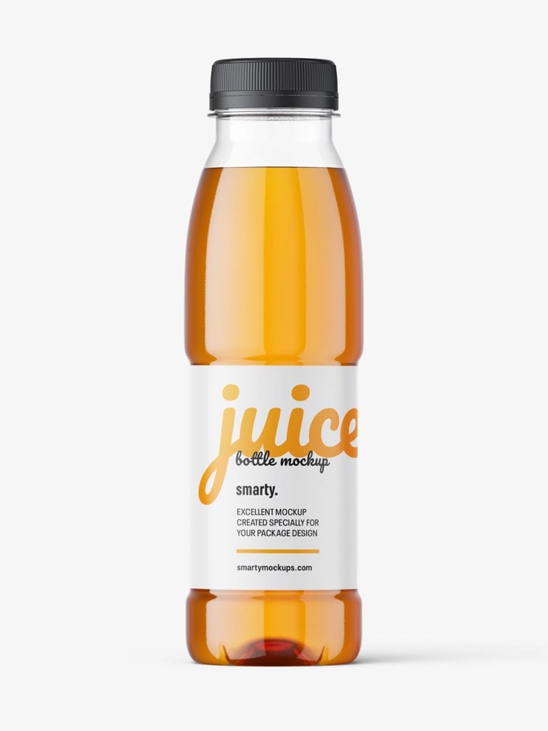 Free apple juice bottle mockup - Smarty Mockups