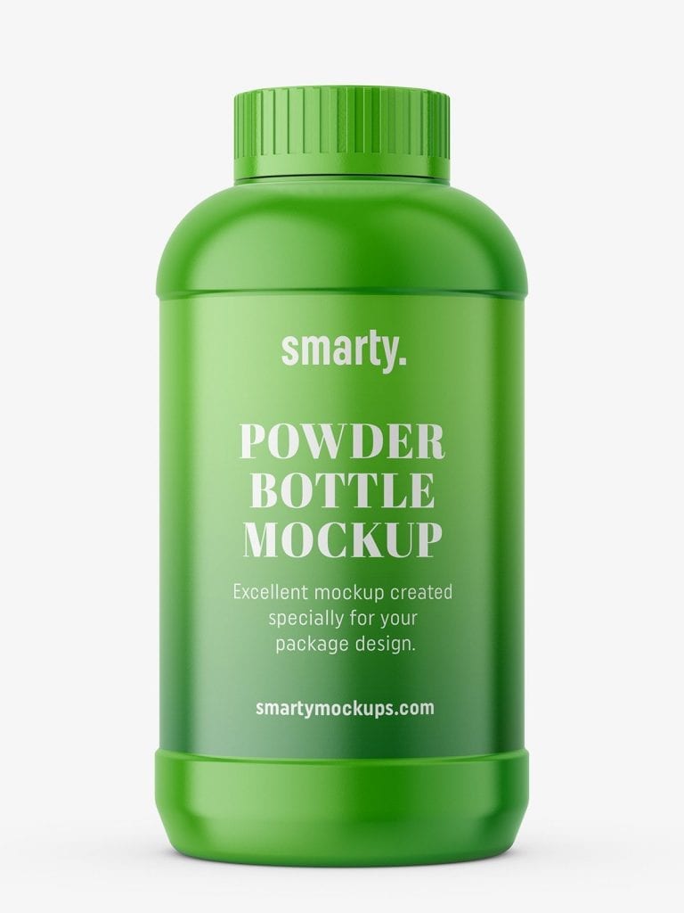 Powder bottle mockup - Smarty Mockups