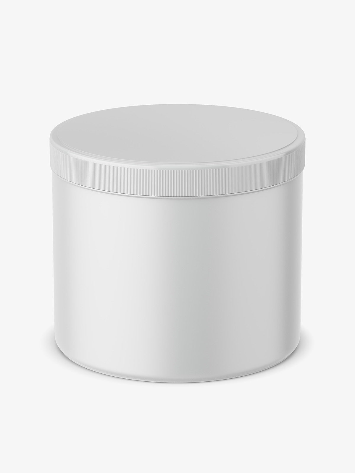 Top view of matt plastic jar mockup / 500 ml - Smarty Mockups