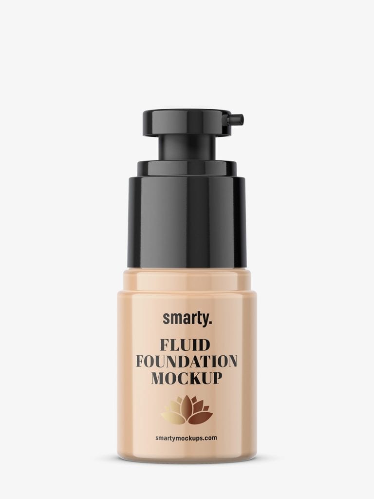 Fluid foundation mockup - Smarty Mockups