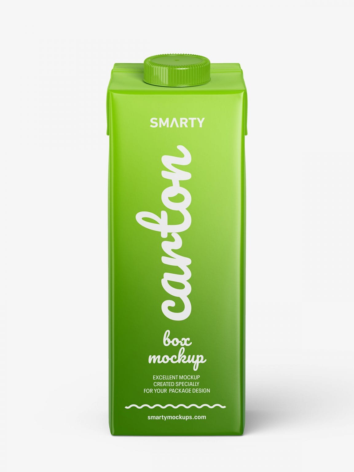 Carton juice mockup / front - Smarty Mockups