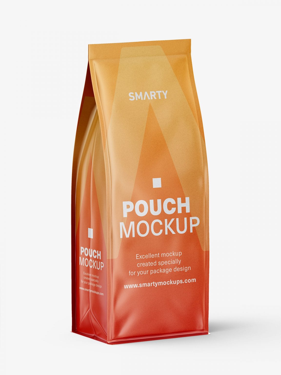 Flat bottom pouch mockup / matt - Smarty Mockups