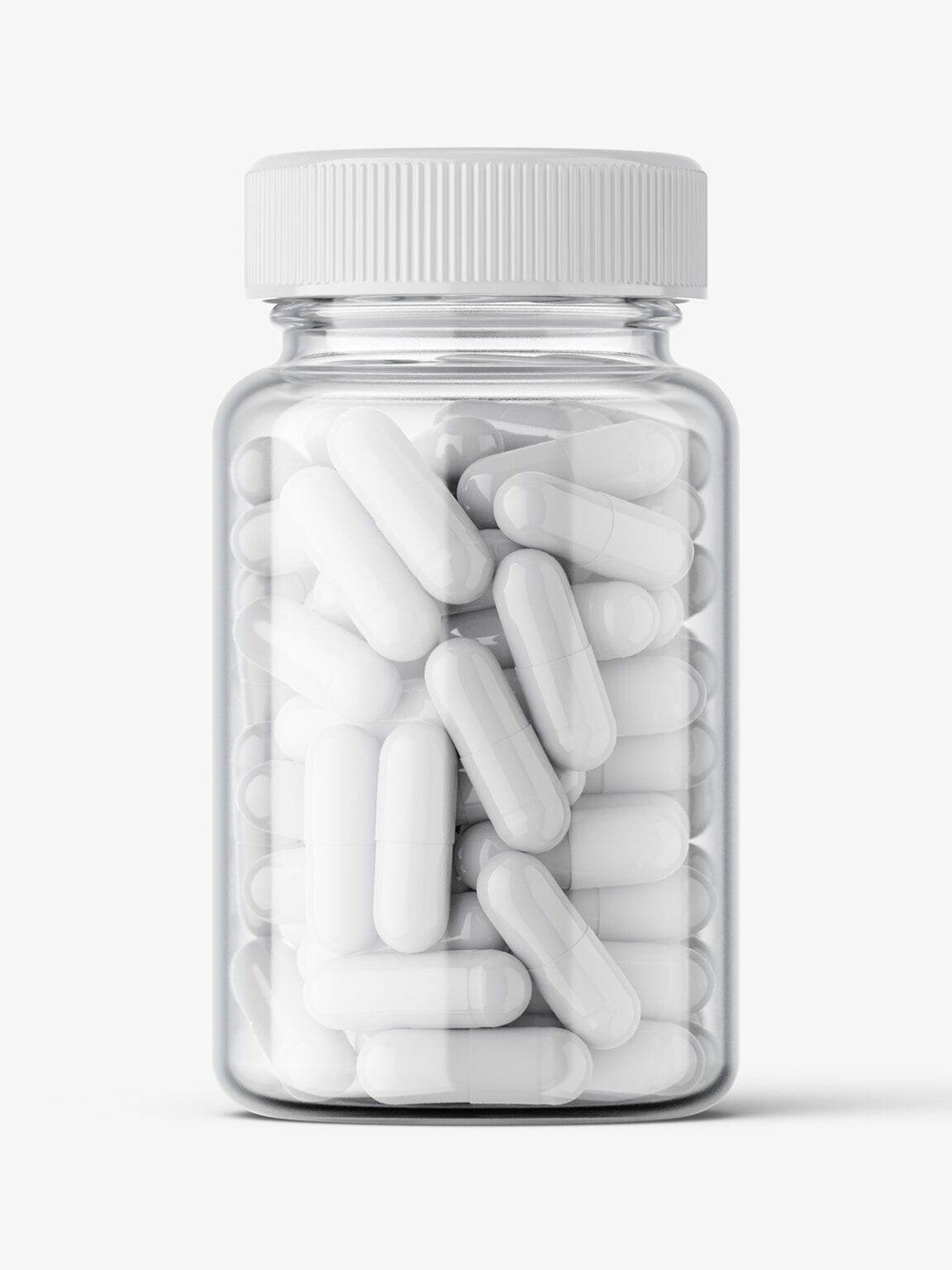 Jar with capsules mockup - Smarty Mockups