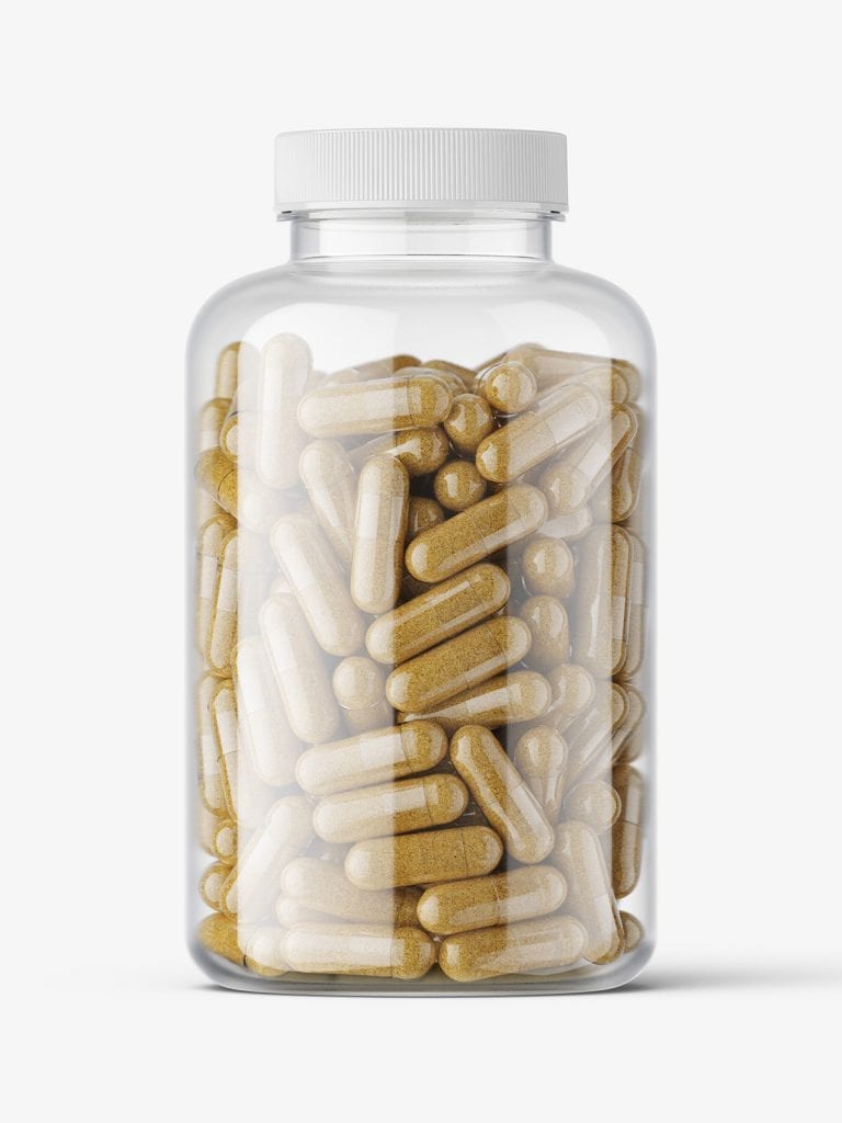 Herbal capsules jar mockup - Smarty Mockups