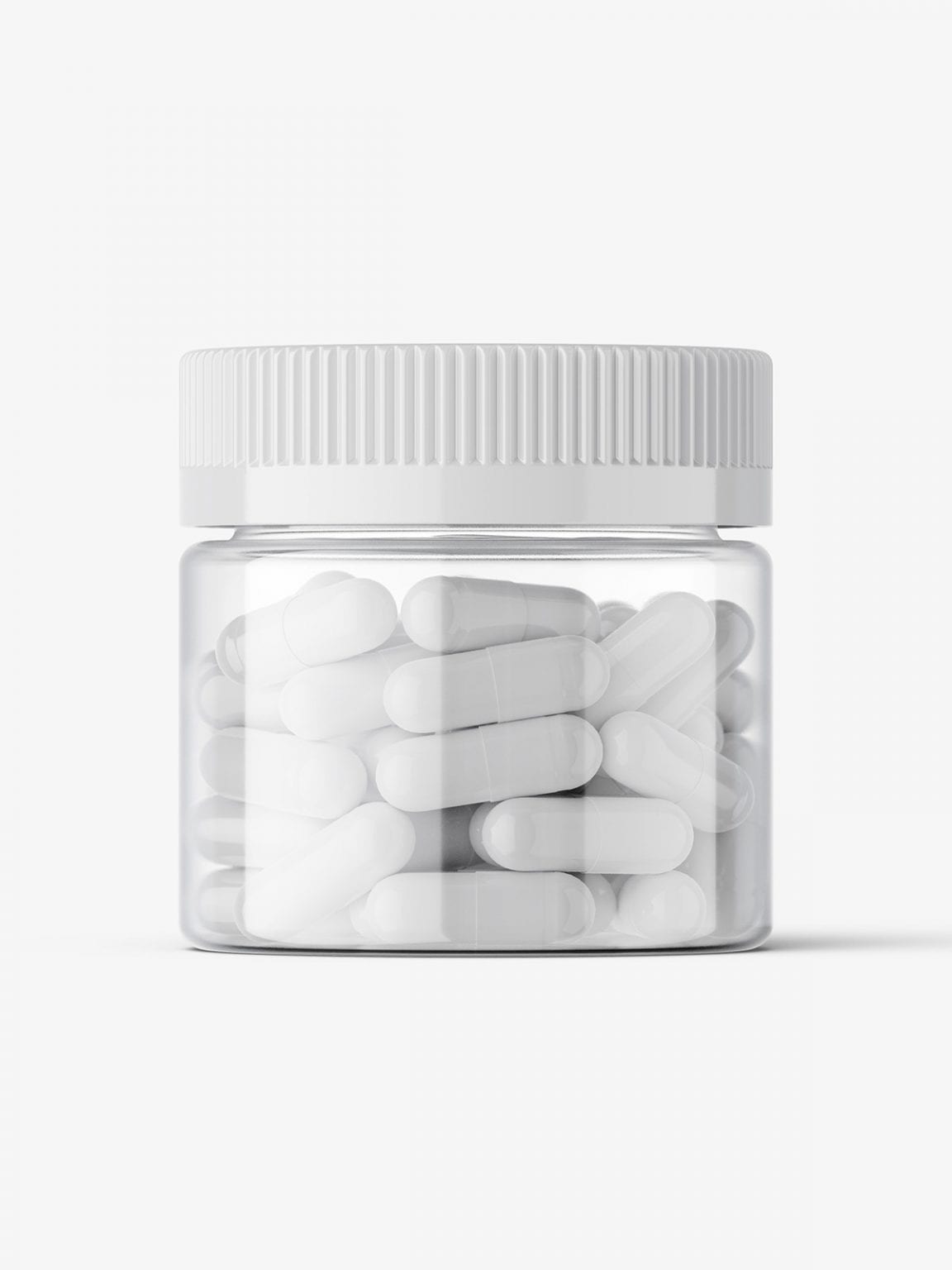 Capsules jar mockup - Smarty Mockups