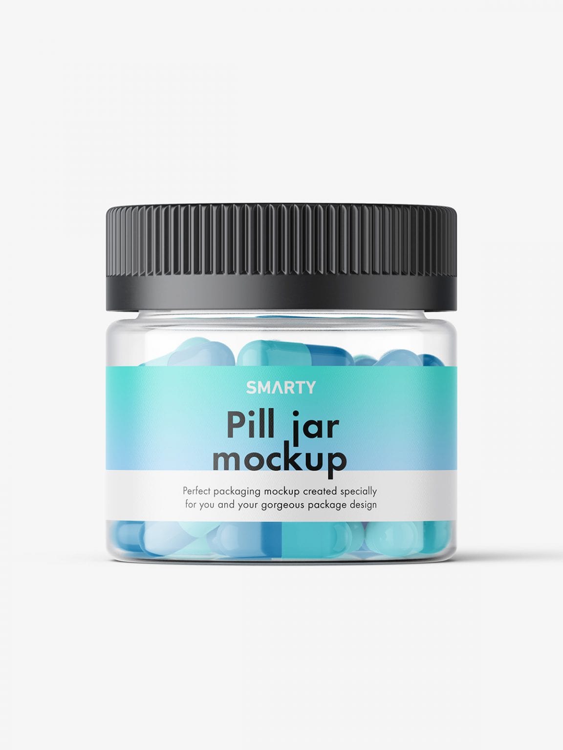 Capsules jar mockup - Smarty Mockups