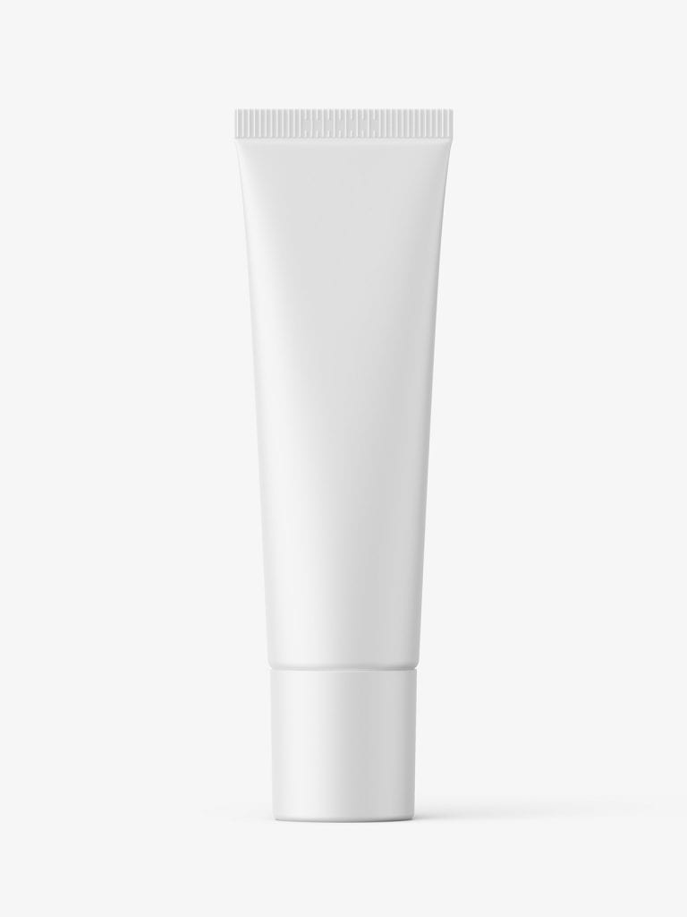 Cylinder bottle with flip top mockup / matt - Smarty Mockups