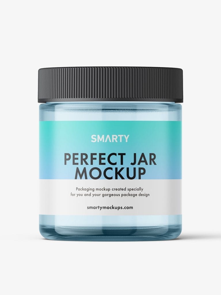 Clear jar mockup - Smarty Mockups