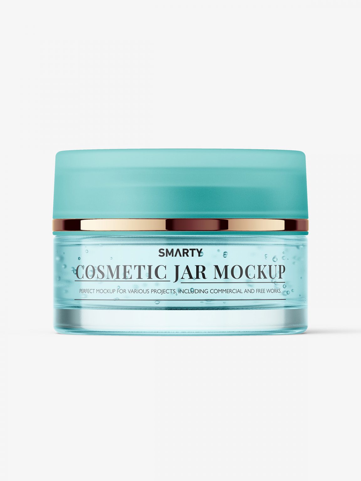 Gel cosmetic jar mockup - Smarty Mockups