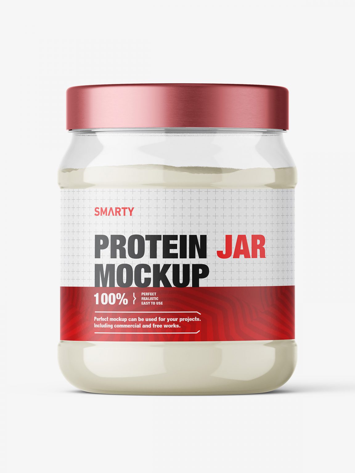 Clear jar mockup - Smarty Mockups