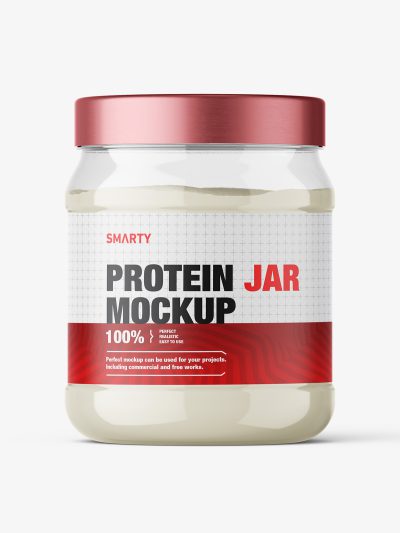 Clear jar mockup - Smarty Mockups
